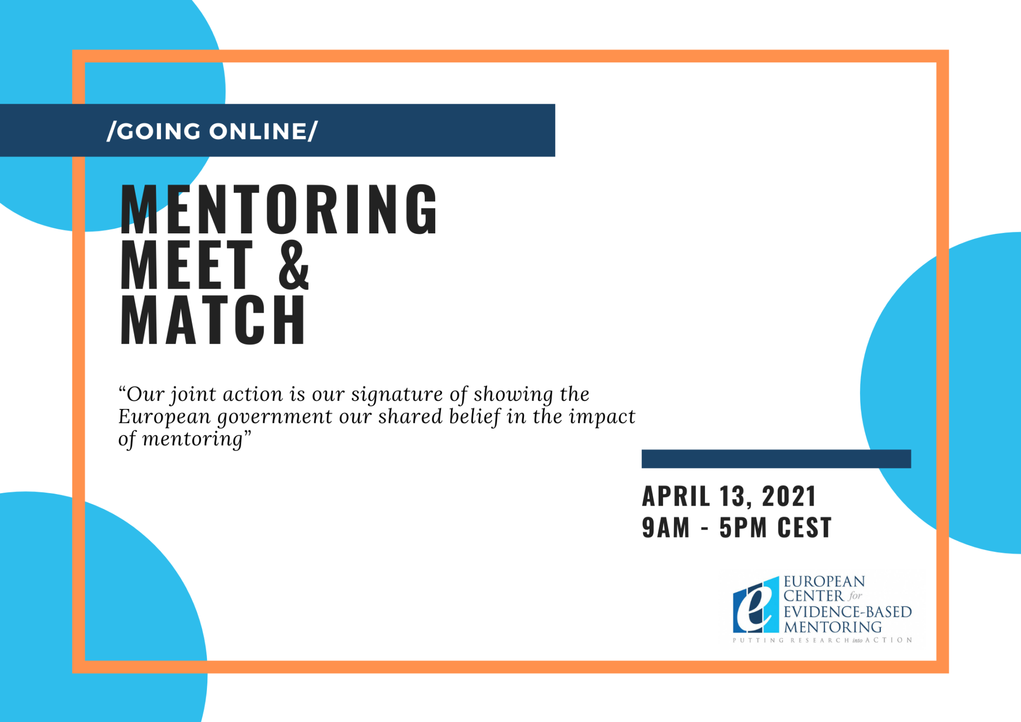 Mentoring Meet and Match 2021 - mentoringeurope.eu